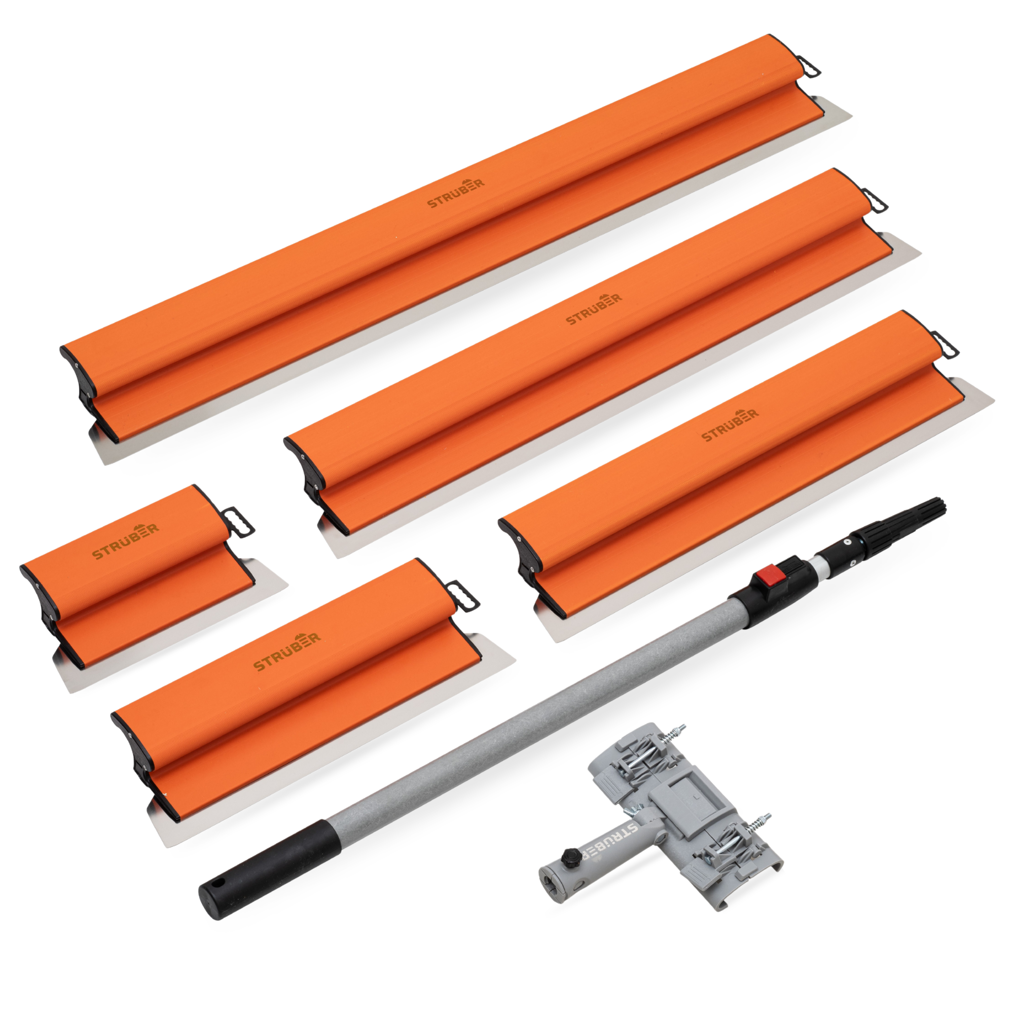STRÜBER Flächenspachtel 600 mm mit handlichem Alu-Griff und austauschb ...